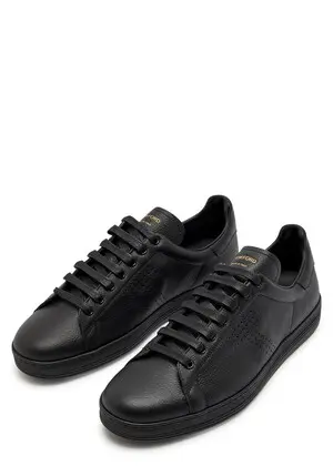 TOM FORD Warwick Grained Leather Sneakers