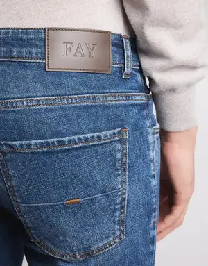 FAY Slim Fit Denim Jeans - Blue