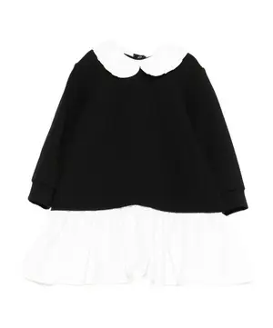 Balmain Peter Pan Collar Dress - Black