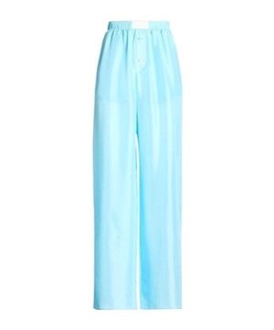 MAISON MARGIELA Satin Wide Leg Trousers - Blue