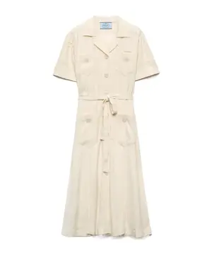 Prada Lace Shirt Dress - Ivory