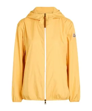 Moncler Fegeos Hooded Shell Jacket - Yellow