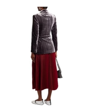 GANNI Velvet Crinkled Blazer