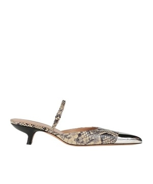 SPORTMAX Snake-patterned Pointed Mules