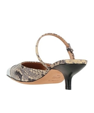 Sportmax Snake-patterned Pointed Mules