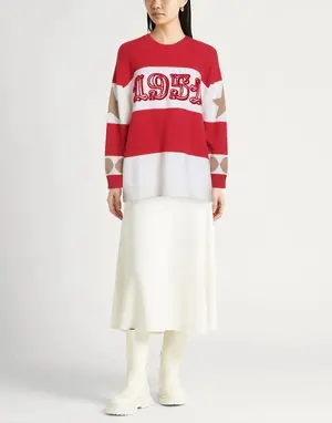 Max Mara Striped Knit Sweater With Embellished Detail