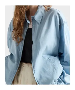 Prada Zip-up Long-sleeve Jacket - Interstellar Blue