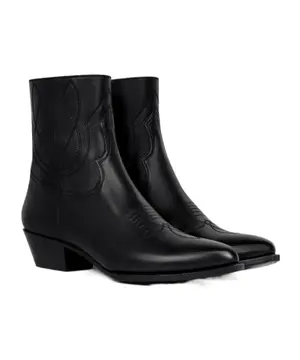 Celine Moon Zipped Boots In Calfskin