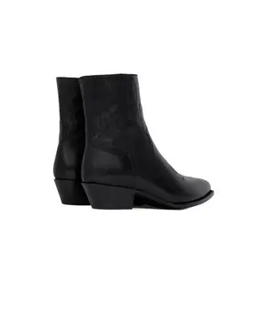 Celine Moon Zipped Boots In Calfskin