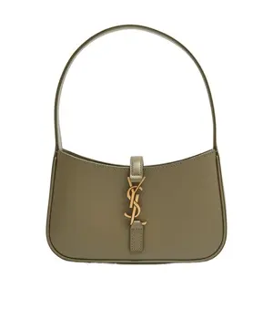 Saint Laurent Le 5 À 7 Mini Leather Top Handle Bag - Green
