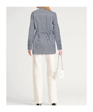 GANNI Striped Poplin Shirt