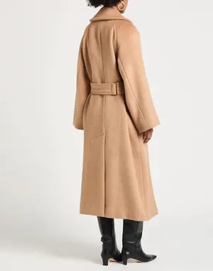 GANNI Belted Long Sleeve Coat
