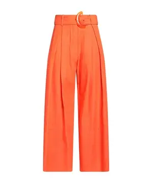 Farm Rio Belted Pleated Wide-leg Pants
