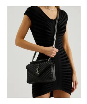 Saint Laurent College Medium Leather Shoulder Bag