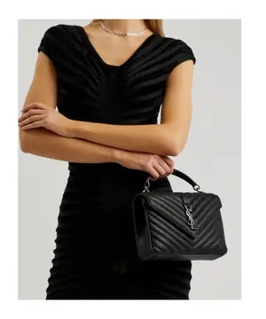 Saint Laurent College Medium Leather Shoulder Bag