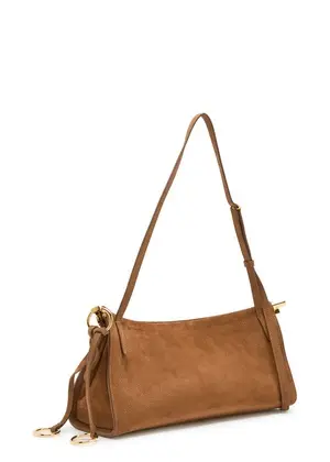 Alaïa East West Medium Nubuck Shoulder Bag