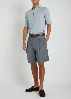 Givenchy Checked Cotton Shorts