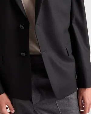 Prada Single-breasted Wool Blend Jacket