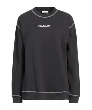 GANNI Printed Fleece Sweatshirt
