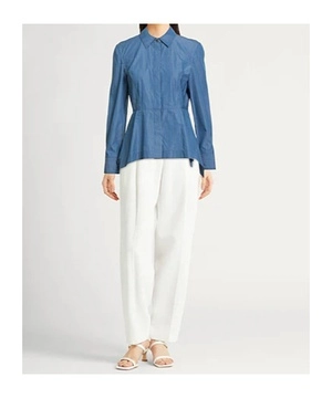 Tory Burch Striped Long Sleeve Shirt
