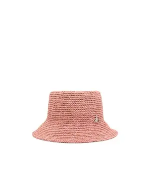 VIVIENNE WESTWOOD Orb Raffia Bucket Hat - Pink