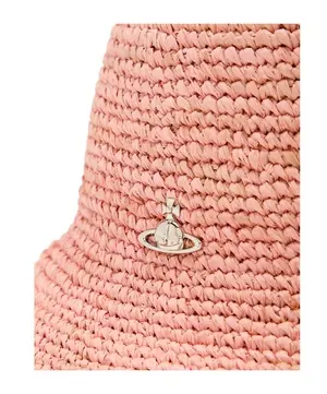 VIVIENNE WESTWOOD Orb Raffia Bucket Hat