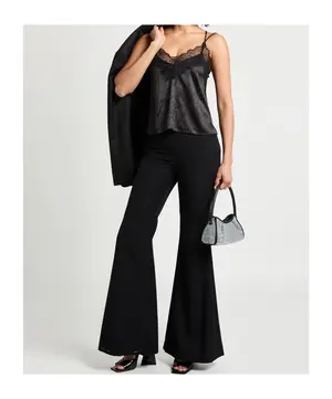 MAXCO. Lace Trimmed V-neck Camisole