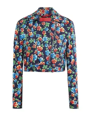 MAXCO. Floral Print Biker Jacket
