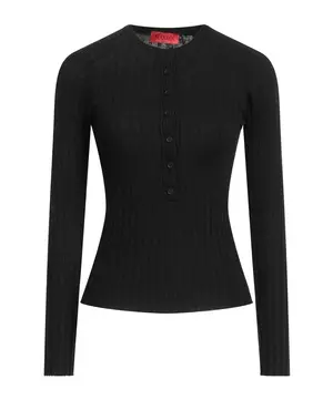 MAXCO. Ribbed-knit Jumper - Black