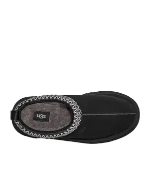 UGG Tazz Logo Embossed Platform Slippers - Black