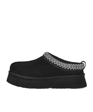 UGG Tazz Logo Embossed Platform Slippers - Black