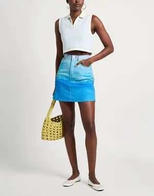 Marni Tie-dye Denim Skirt
