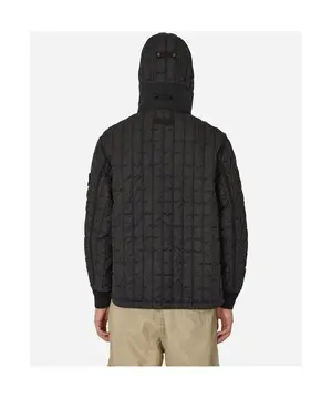 Stone Island Logo Patch Quilted Zip-up Jacket