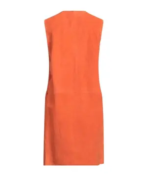 Marni Sleeveless Color-block Suede Coat