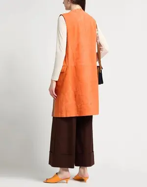 Marni Sleeveless Color-block Suede Coat