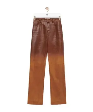 Loewe Belted Ombré Leather Trousers