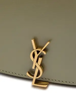 Saint Laurent Demi Lune Leather Shoulder Bag