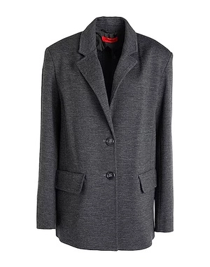 MAXCO. Single-breasted Blazer With Notched Lapel - Black