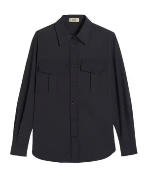 Herno Jersey Overshirt - Black