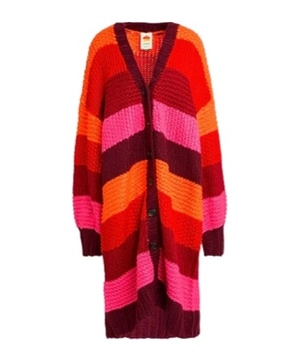 Farm Rio Striped Thick Knitted Sweater