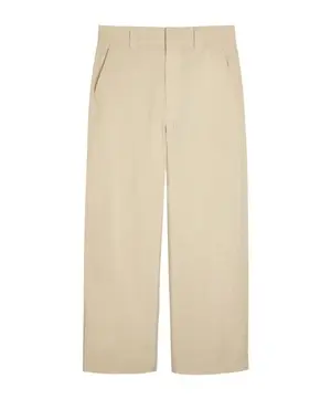 LEMAIRE Wide-leg Silk-blend Trousers - Nude