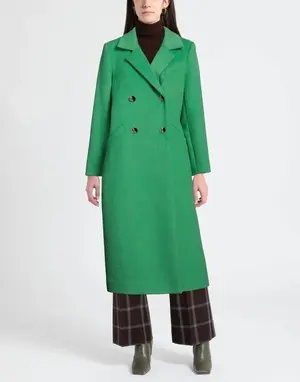 GANNI Solid Color Woolen Coat