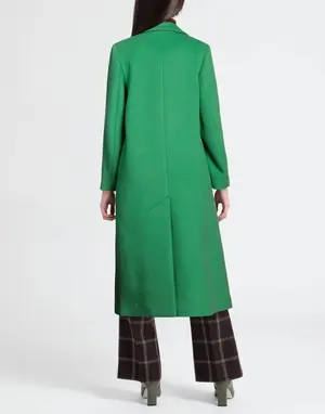 GANNI Solid Color Woolen Coat