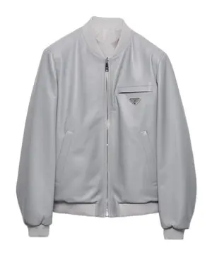 Prada Reversible Nappa Leather Bomber Jacket