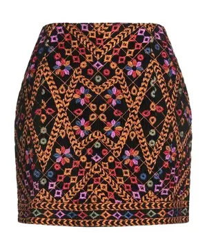 FARM RIO Floral Midi Skirt