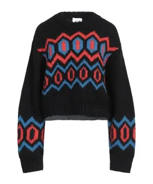 GANNI Multicolor Wool Knit Sweater