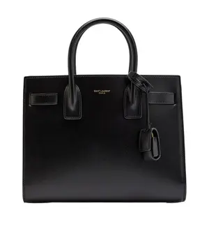 Saint Laurent Sac De Jour Mini Leather Top Handle Bag - Black