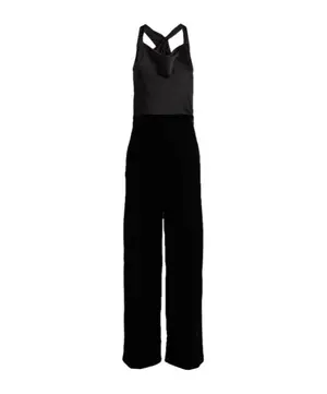 MAXCO. Max&co. Sleeveless Velvet Halterneck Bodysuit - Black
