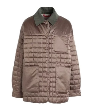 MAXCO. Max&co. Quilted Lightweight Jacket With Corduroy Accents