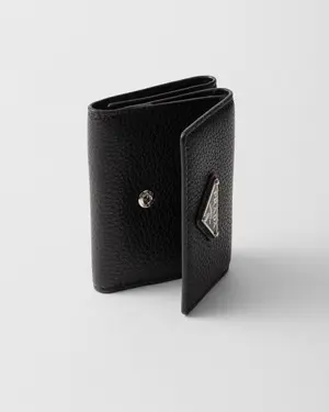 Prada Enamel Triangle-logo Wallet